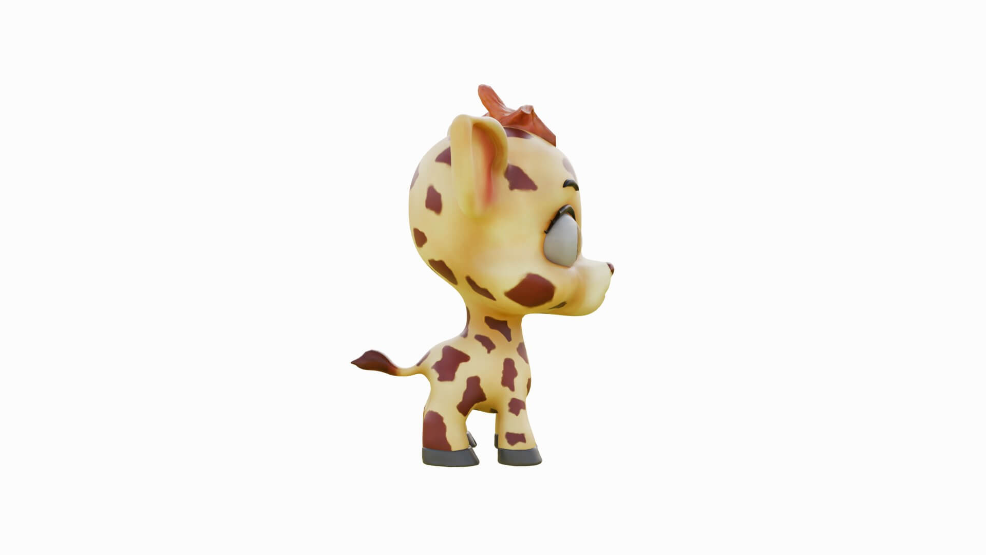 Baby Giraffe Character - 3D Model by Arupsaha