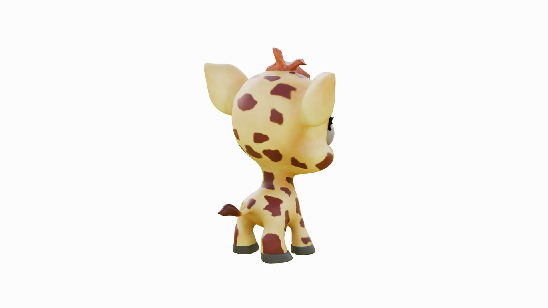 Baby Giraffe Character - 3D Model by Arupsaha