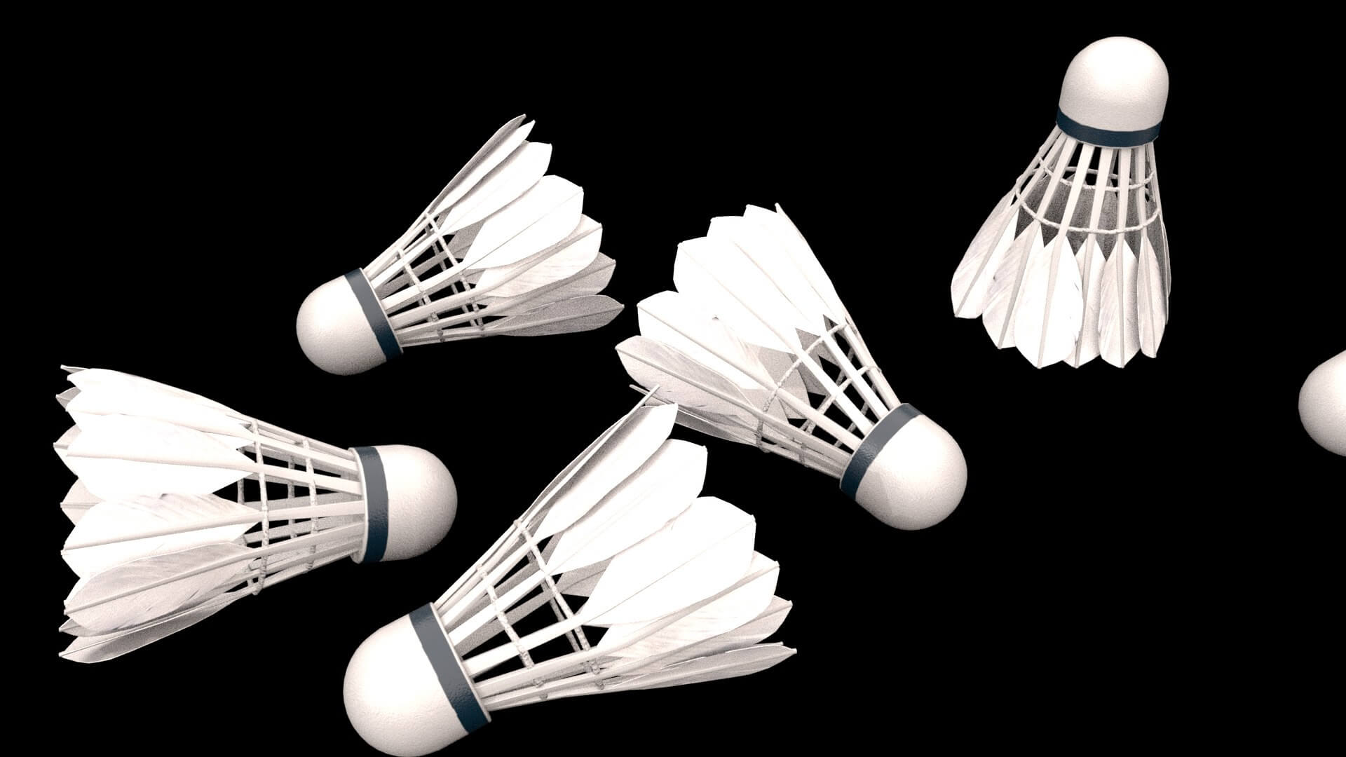 Badminton Shuttle - 3D Model by Arupsaha