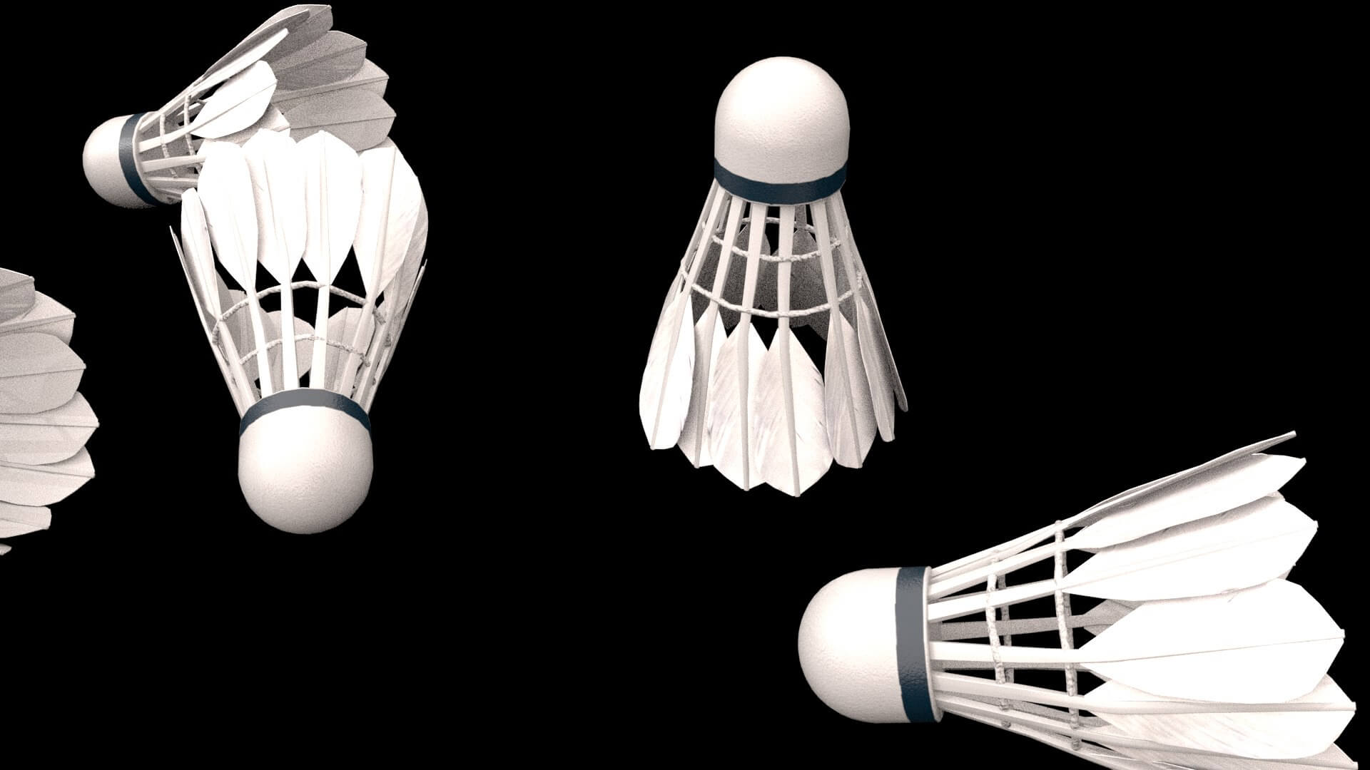 Badminton Shuttle - 3D Model by Arupsaha