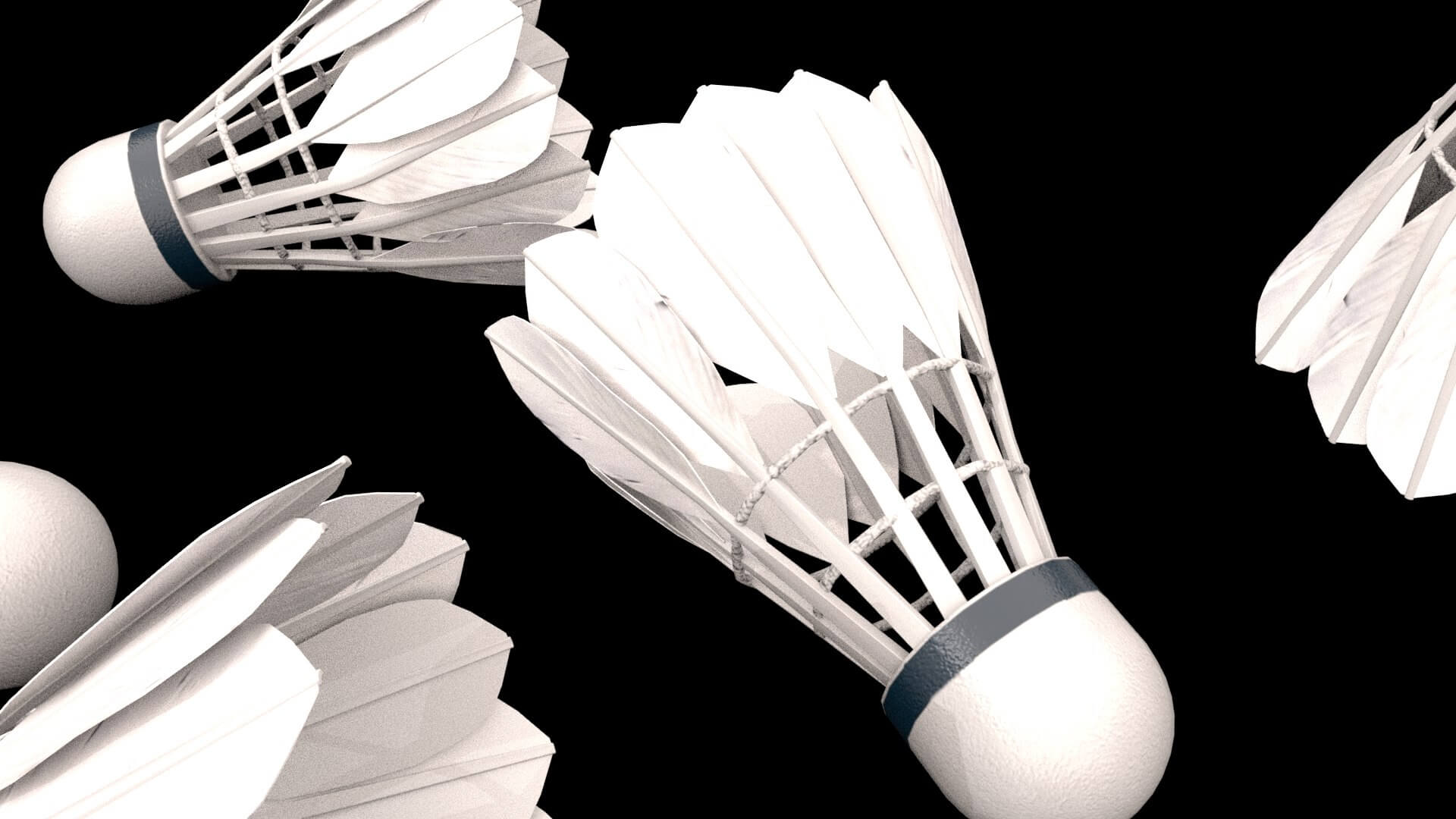 Badminton Shuttle - 3D Model by Arupsaha