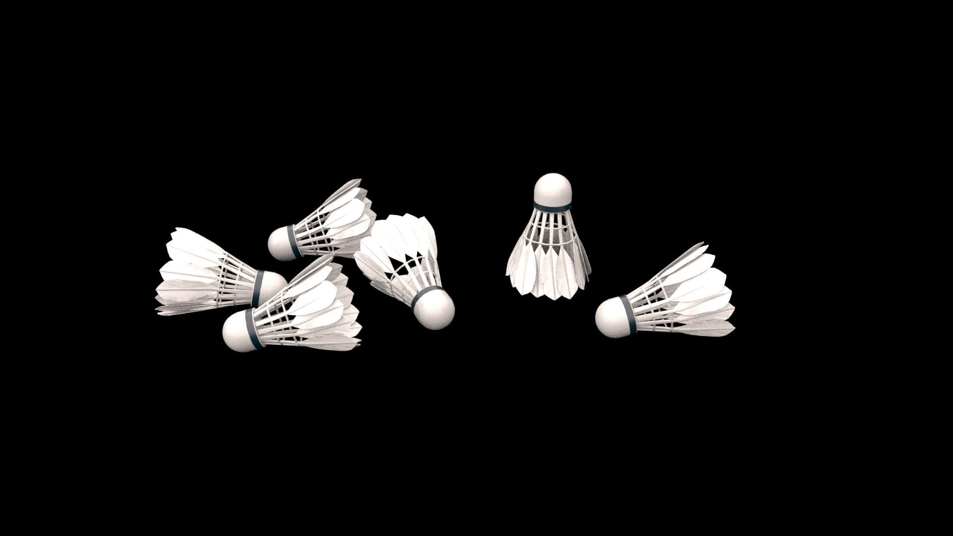 Badminton Shuttle - 3D Model by Arupsaha