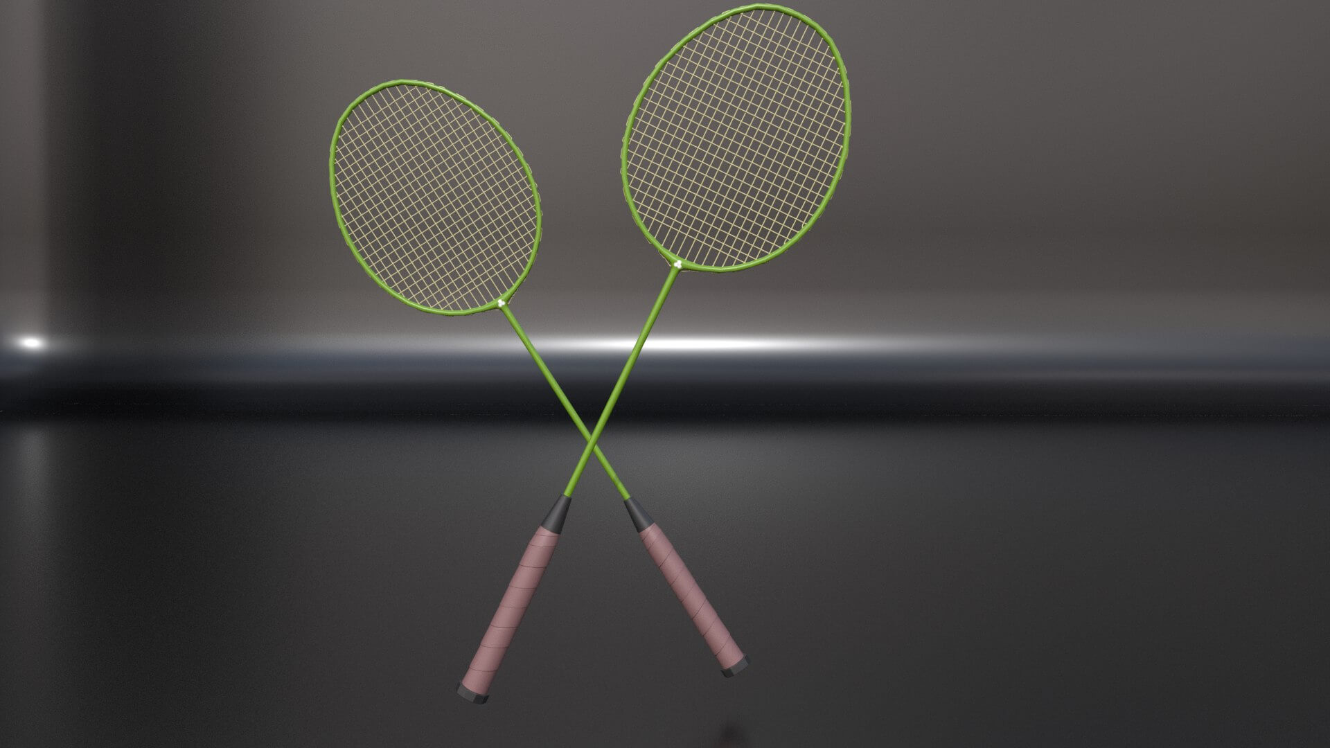 Badminton game - 3D Model by Arupsaha