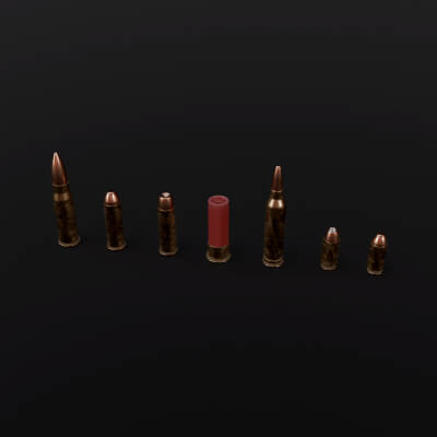 Photorealistic 3D Models | Weapons | Bullets | RenderHub