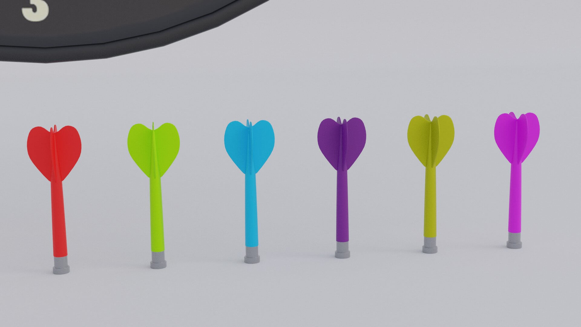 Bullseye Board Game - 3D Model by Arupsaha