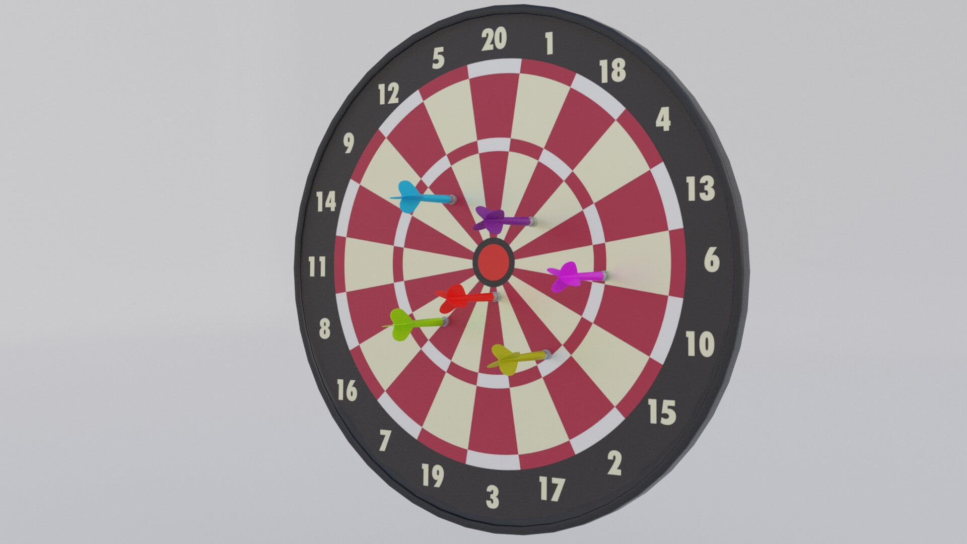 Bullseye Board Game - 3D Model by Arupsaha
