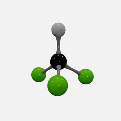 Chloroform Molecule - 3D Model by Arupsaha