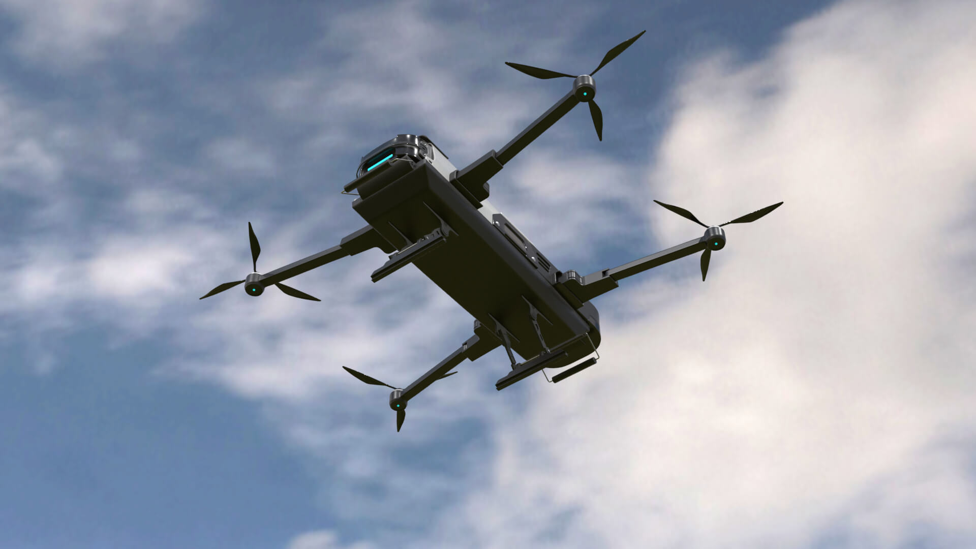 Commercial Drone - 3D Model by Arupsaha