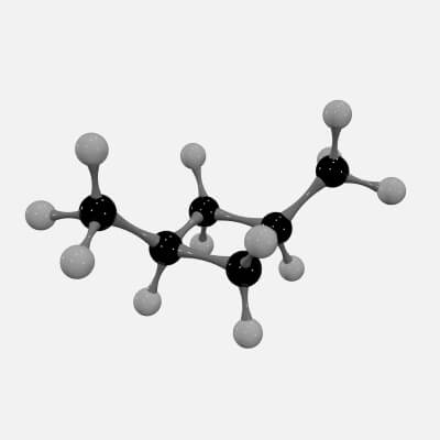 Dimethylcyclobutane Molecule - 3D Model by Arupsaha