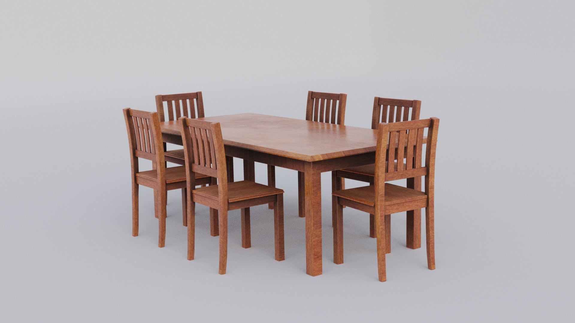 Dining Table Set - 3D Model by Arupsaha