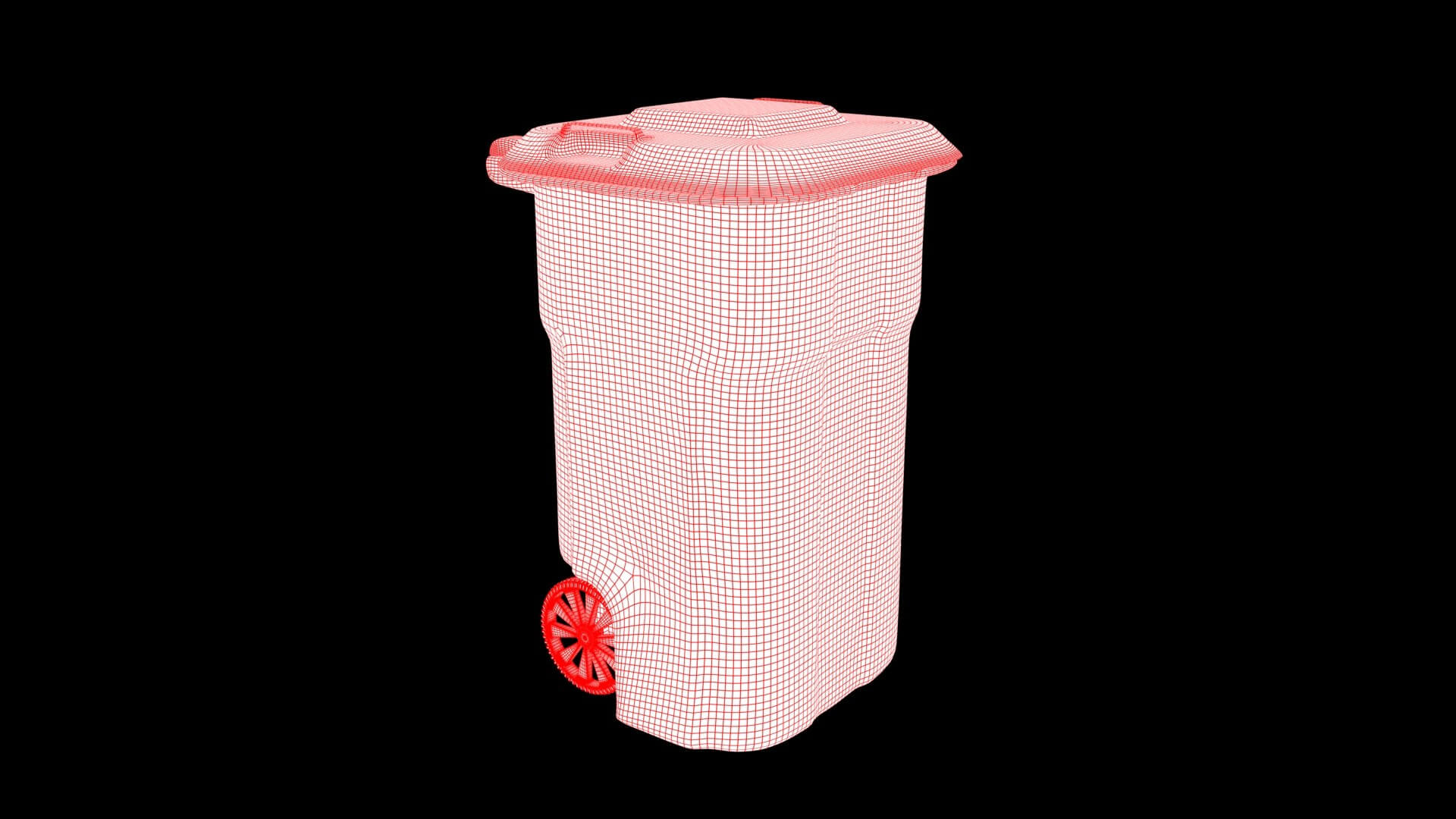 Trash Can Dustbin - 3D Model by Arupsaha