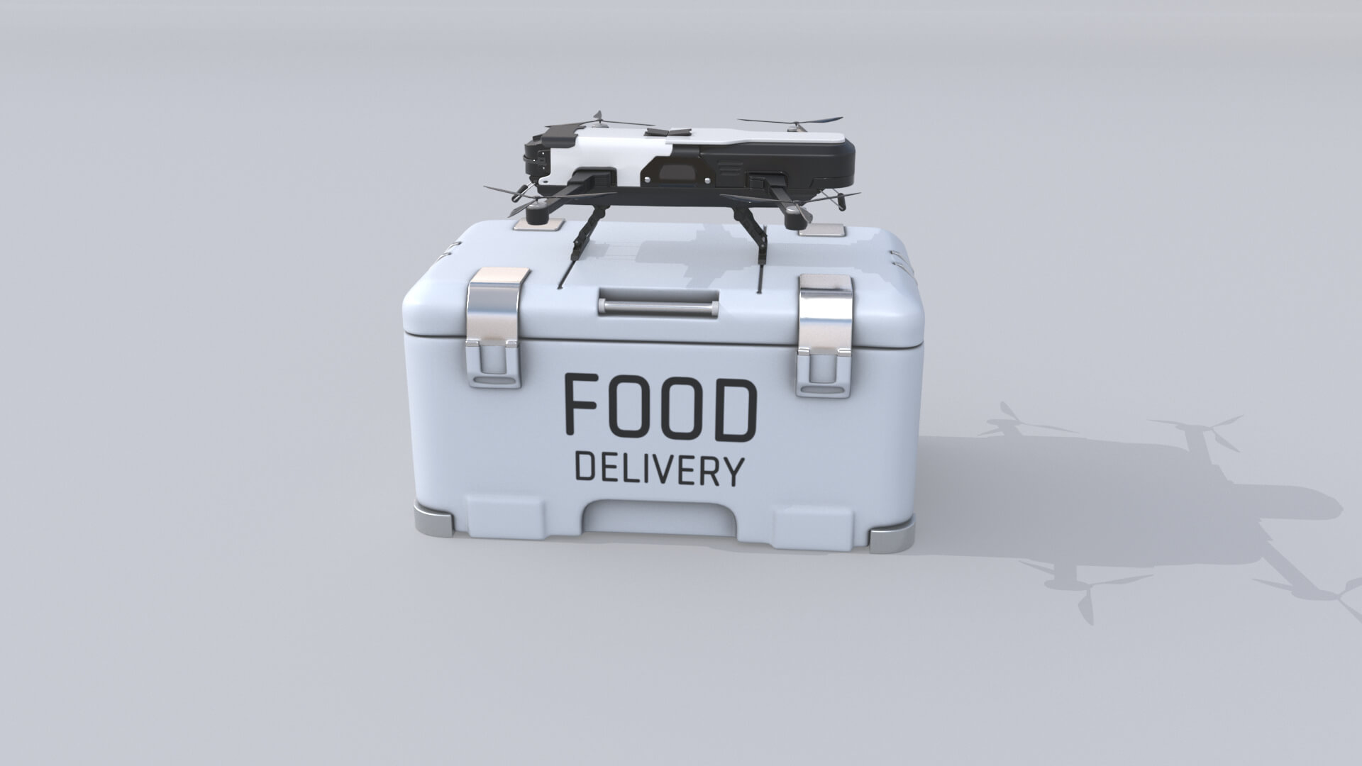 Food Delivery Drone - 3D Model by Arupsaha