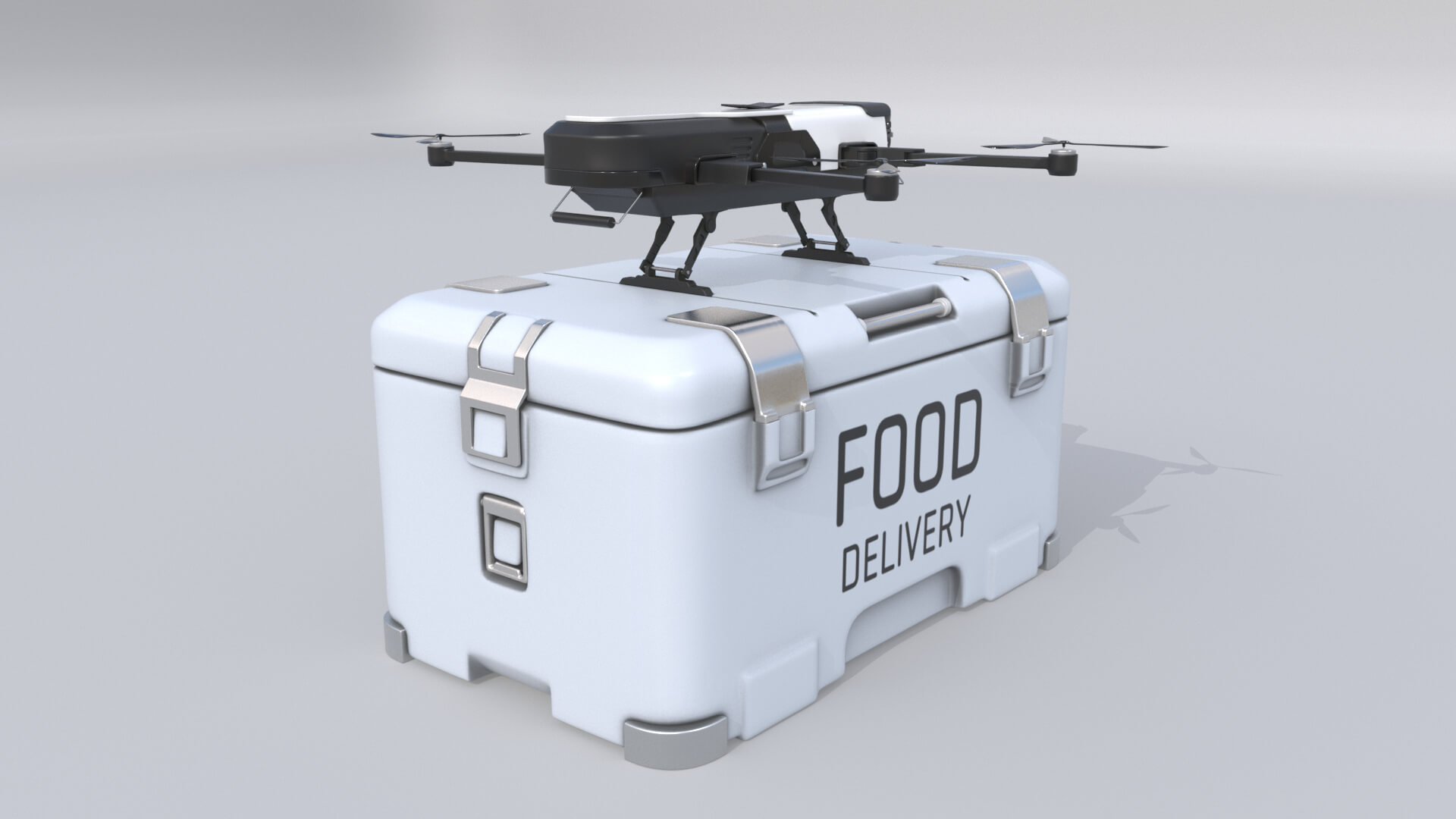 Food Delivery Drone - 3D Model by Arupsaha