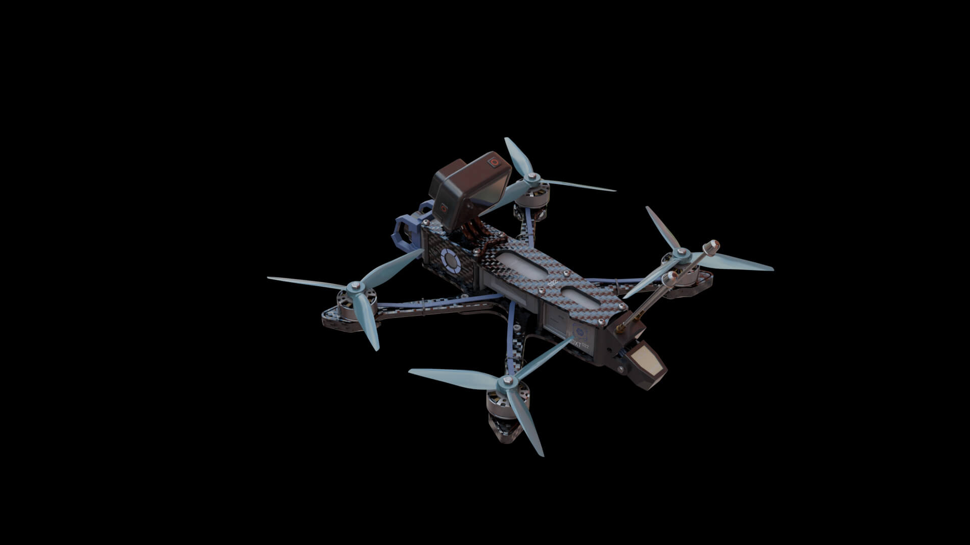 FPV Drone Quad Copter - 3D Model by Arupsaha