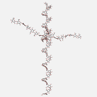 Glycogen Molecule - 3D Model by Arupsaha
