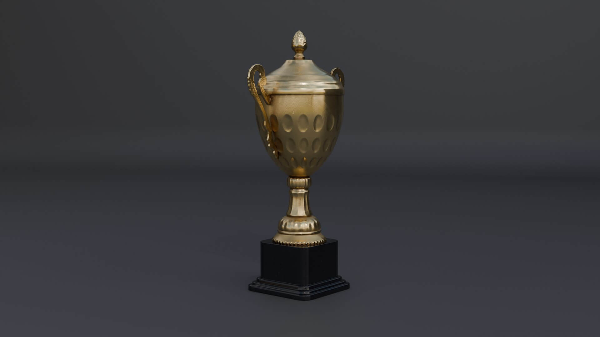 Gold Award Trophy - 3D Model by Arupsaha