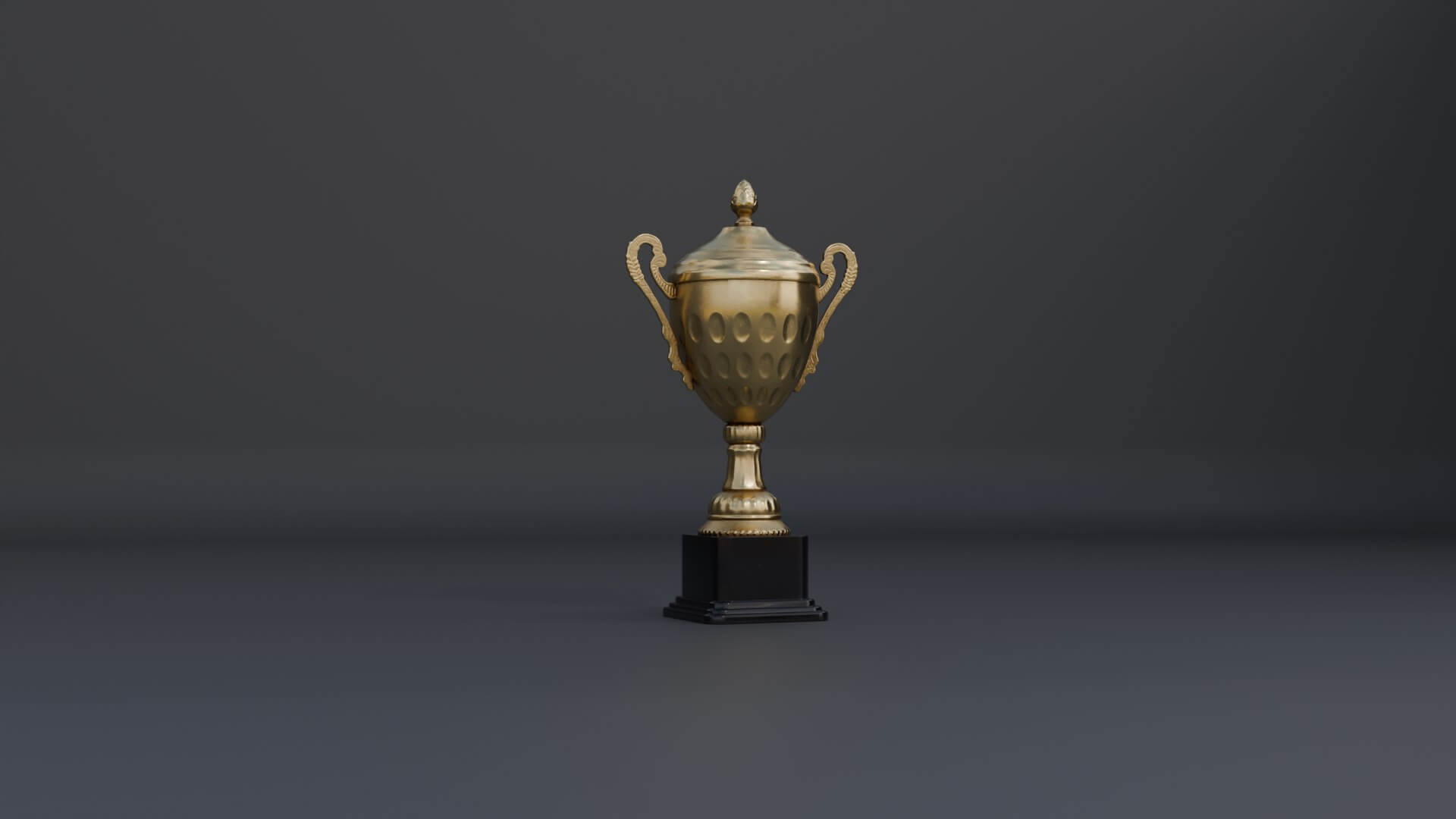 Gold Award Trophy - 3D Model by Arupsaha