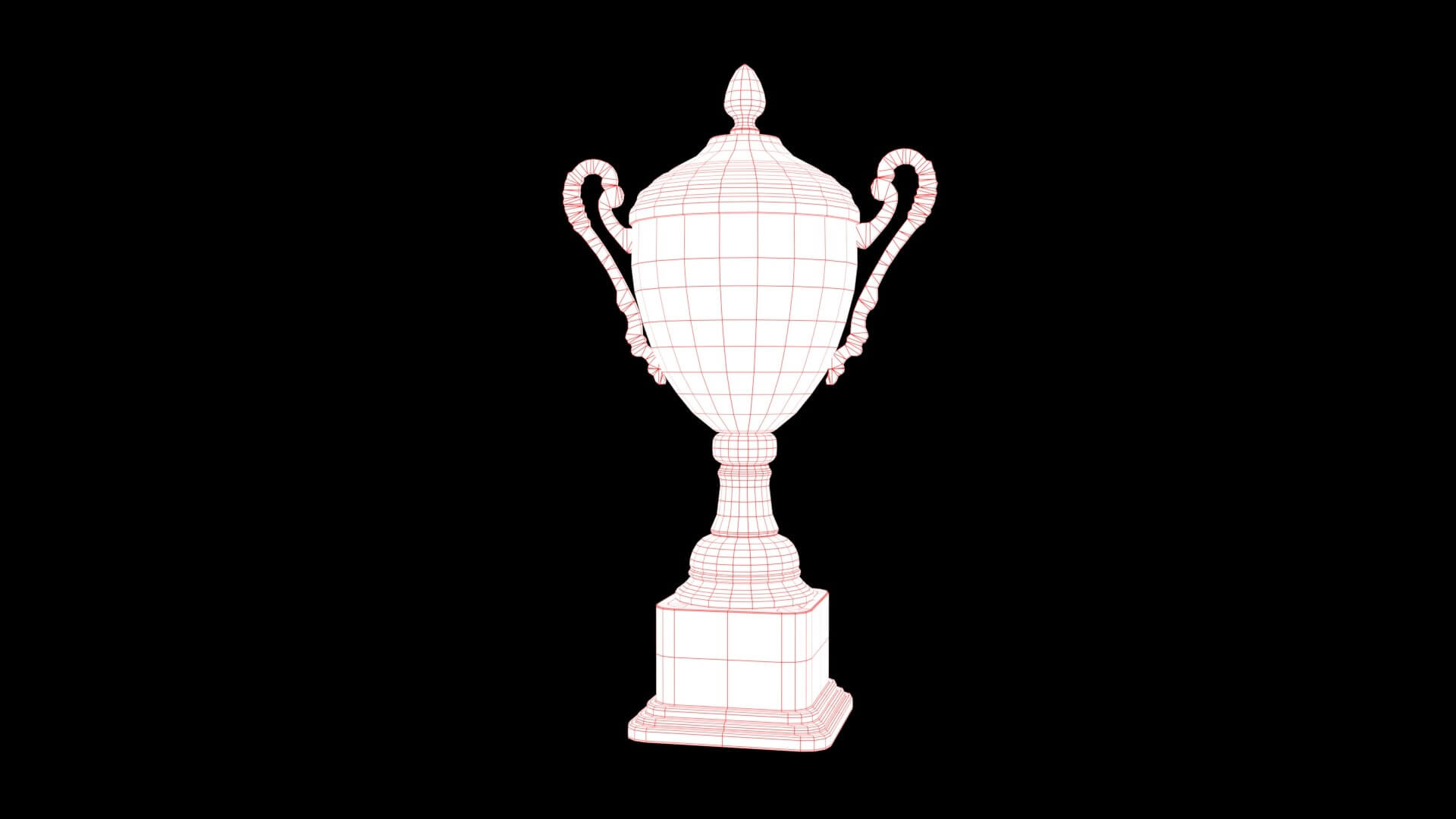 Gold Award Trophy - 3D Model by Arupsaha