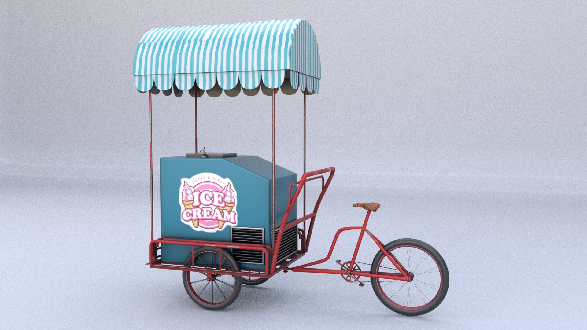 Ice Cream Cart - 3D Model by Arupsaha