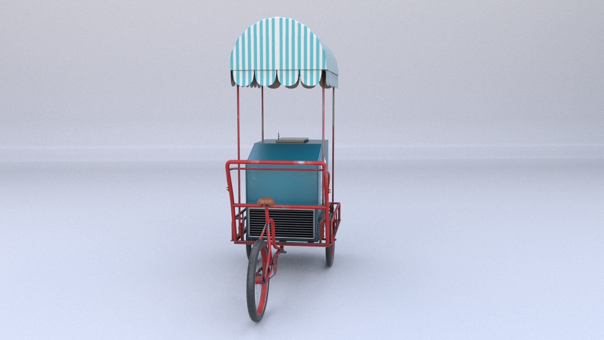 Ice Cream Cart - 3D Model by Arupsaha