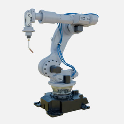 Industrial Welding Robot White Clean - 3D Model by Arupsaha