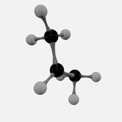 Isopropyl Chloride Molecule - 3D Model by Arupsaha