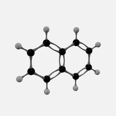 Naphthalene Molecule - 3D Model by Arupsaha