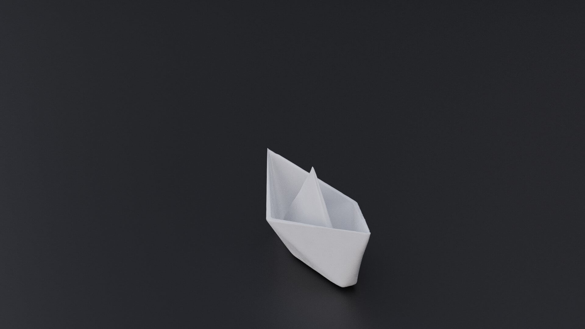 Paper Boat 3D Model by Arupsaha