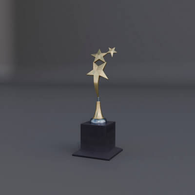 Star Award Trophy - 3D Model by Arupsaha