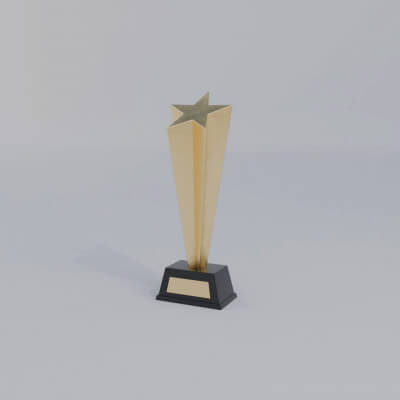Star Trophy 3d Model by Arupsaha