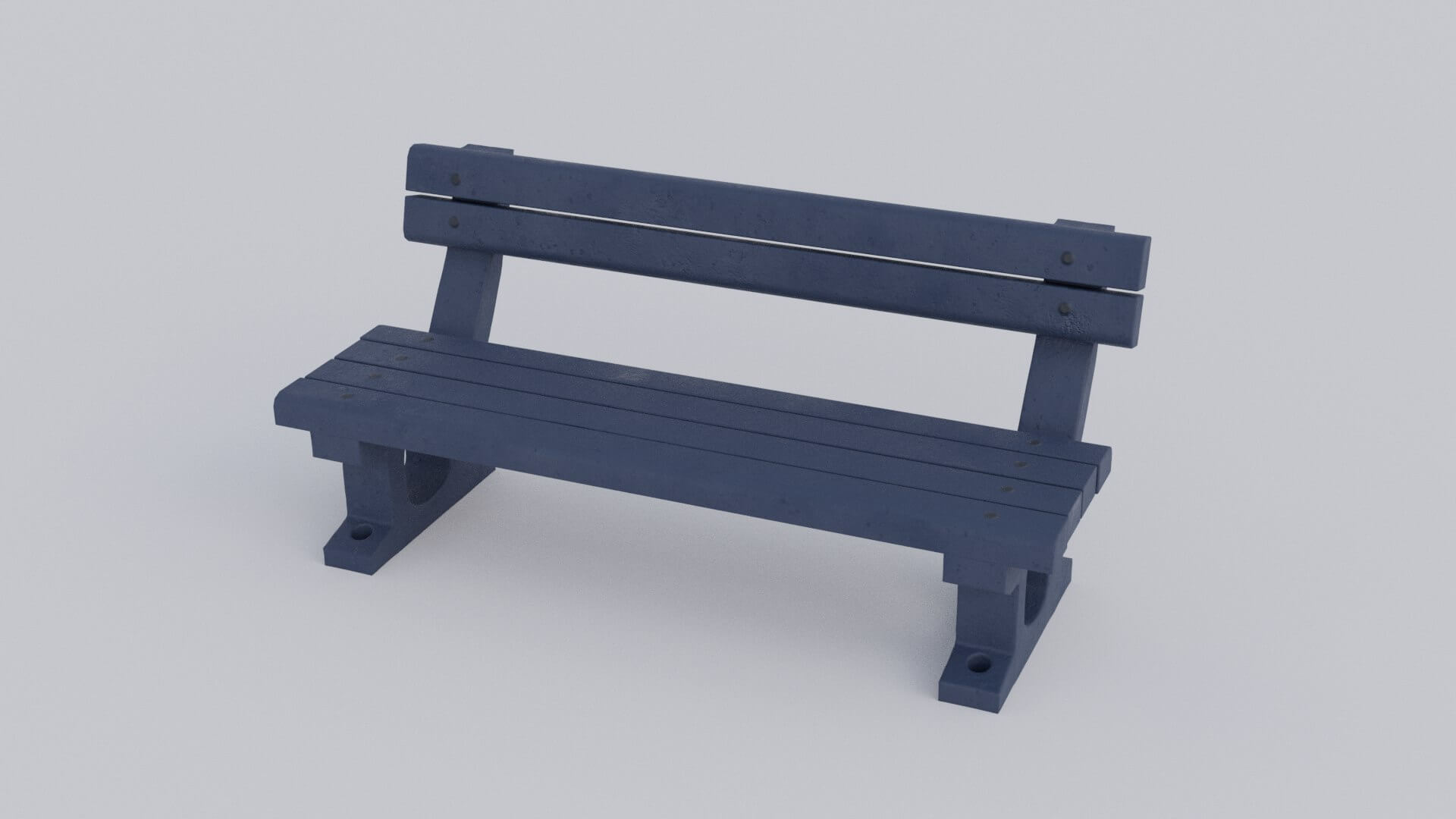 Station Bench - 3D Model by Arupsaha