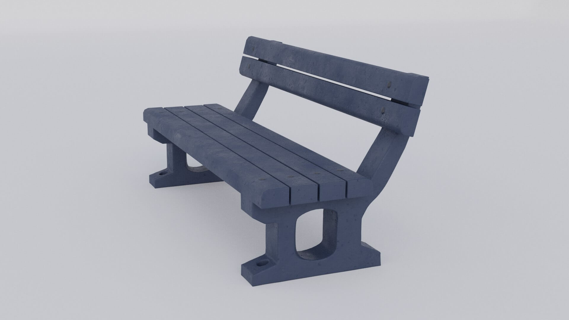 Station Bench - 3D Model by Arupsaha