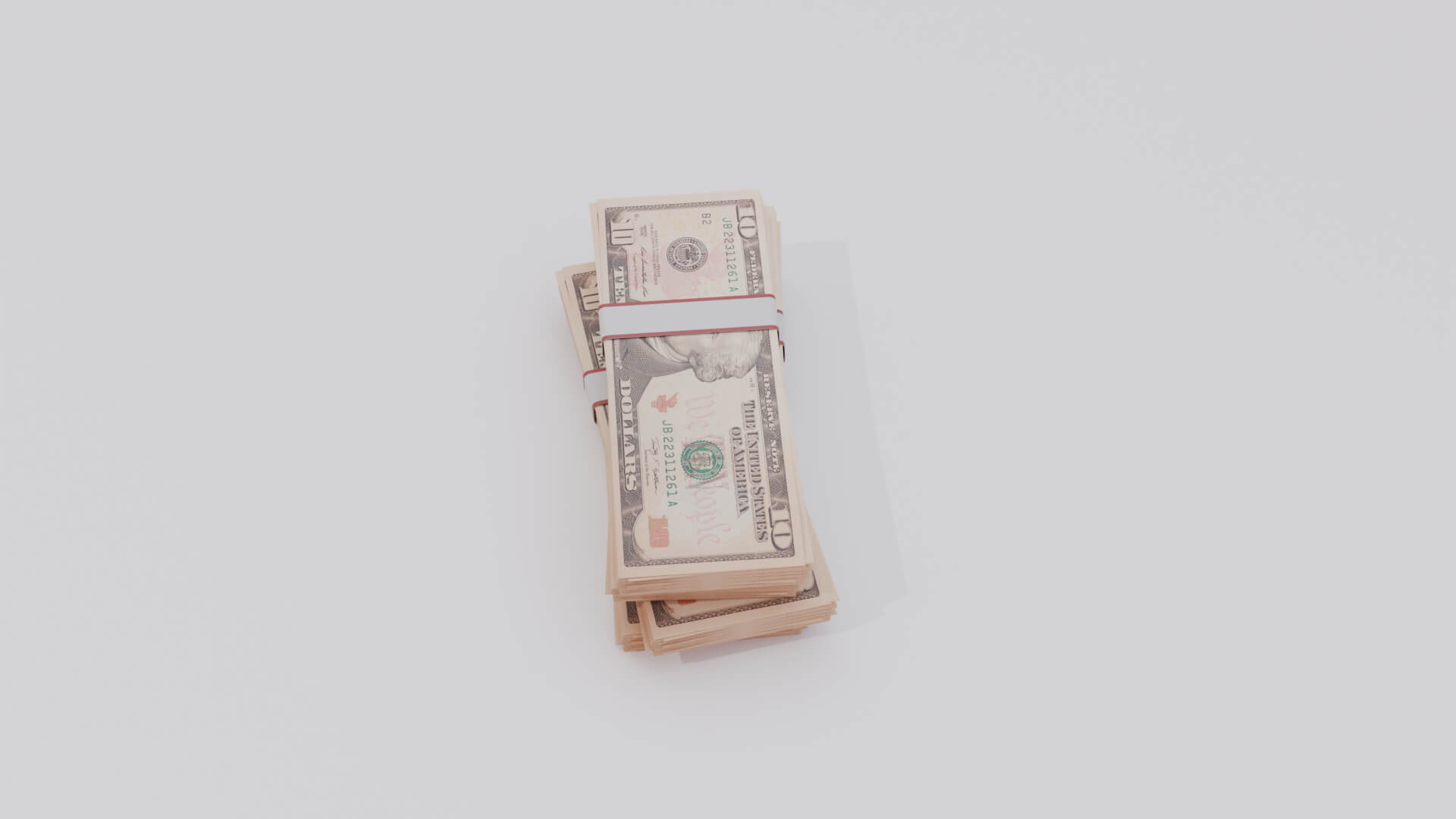 Ten Dollar USD - 3D Model by Arupsaha