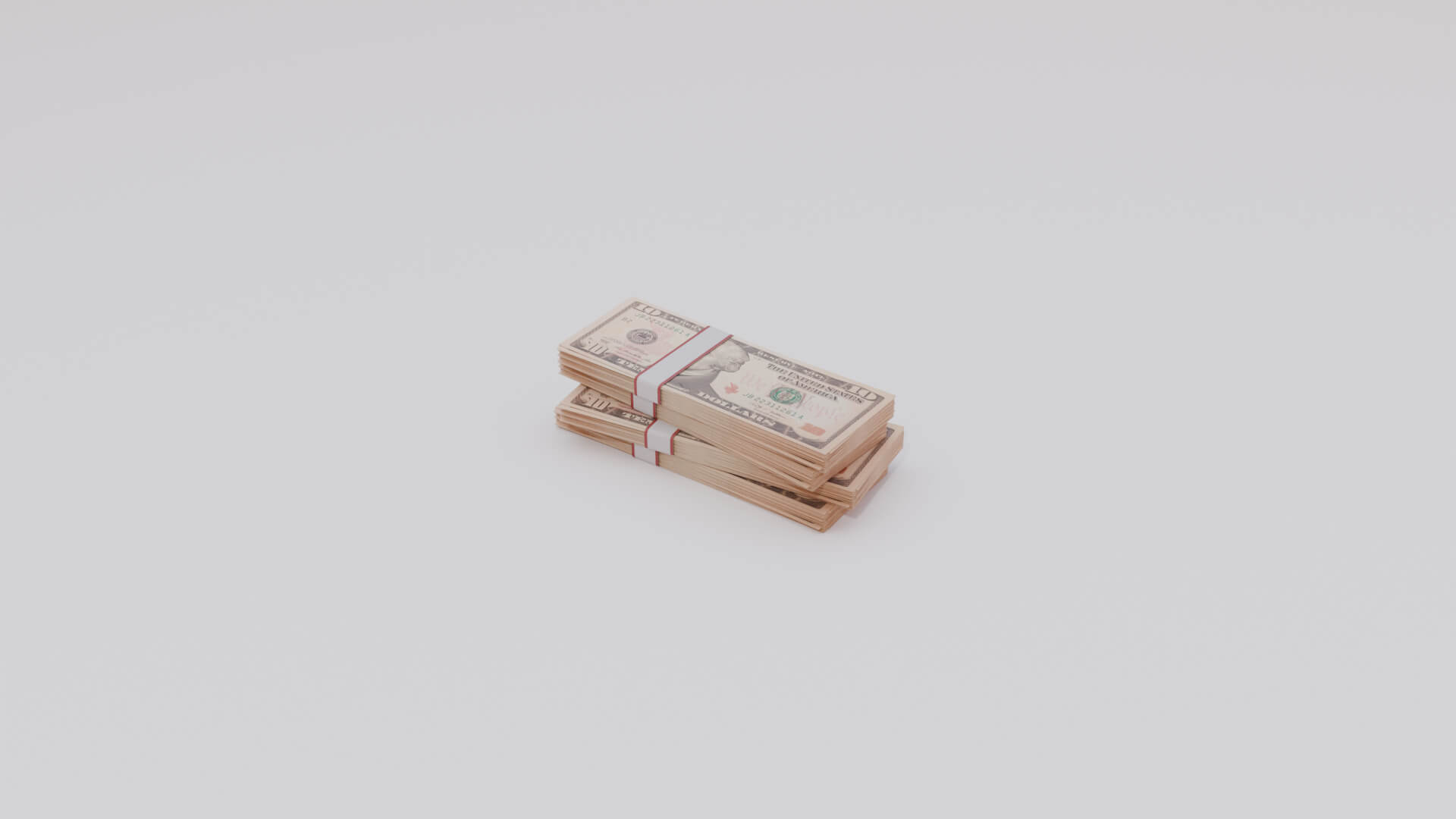 Ten Dollar USD - 3D Model by Arupsaha