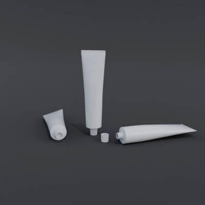 Toothpaste Laminate Tube - 3D Model by Arupsaha