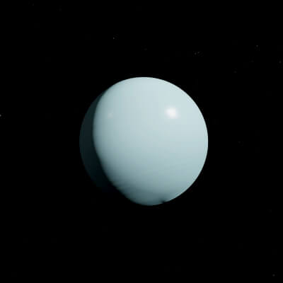 Uranus Planet - 3D Model by Arupsaha