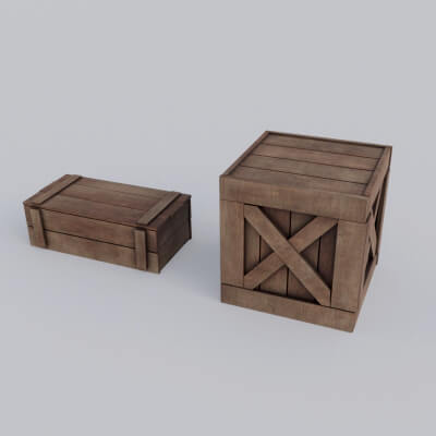 Wooden Box 3D Model by Arupsaha
