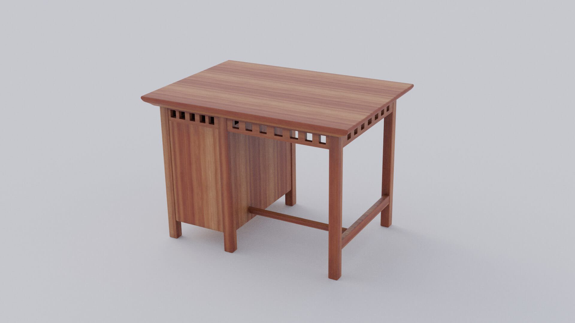 Wooden Table - 3D Model by Arupsaha