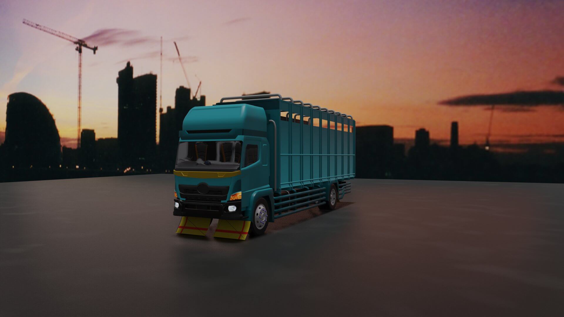 Hino 500 Modification - 3D Model by Arzwdy