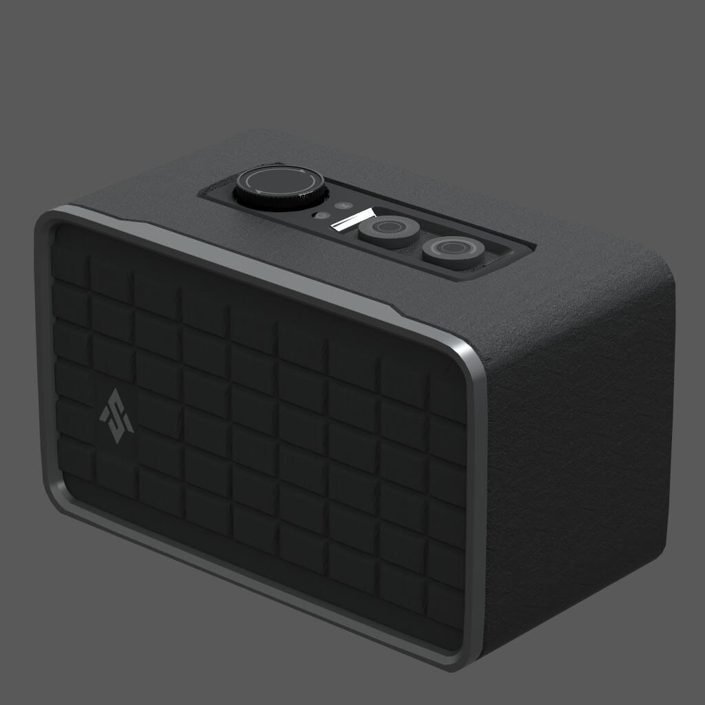 Leather Radio No Cable - Free 3D Model by asedessi