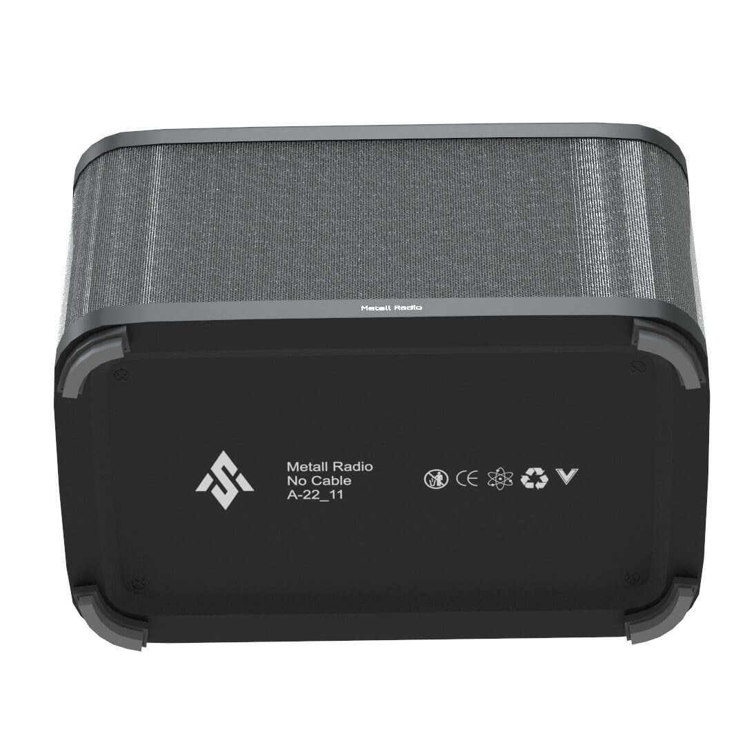 Metal Radio Without Cable - Free 3D Model by asedessi