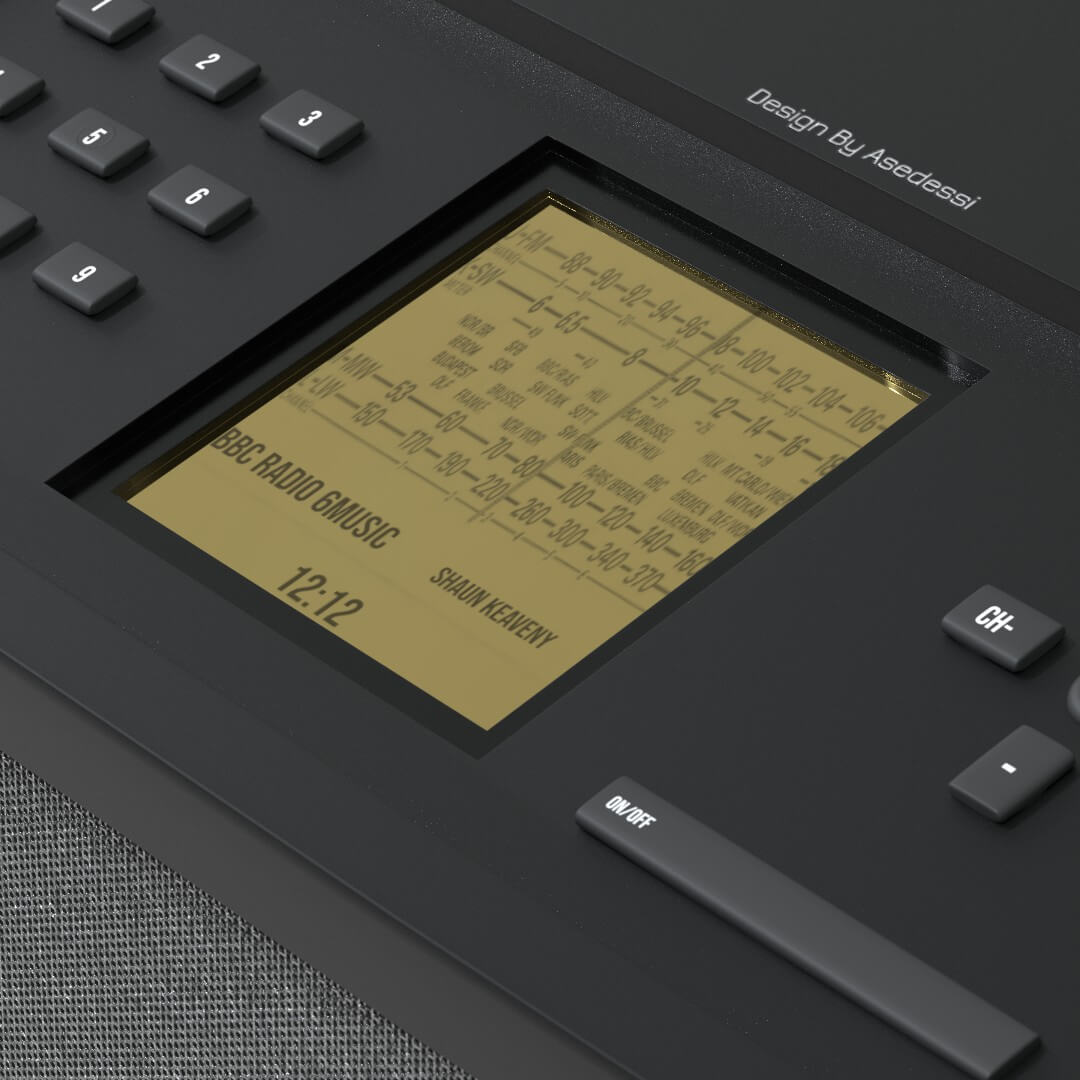 Metal Radio Without Cable - Free 3D Model by asedessi