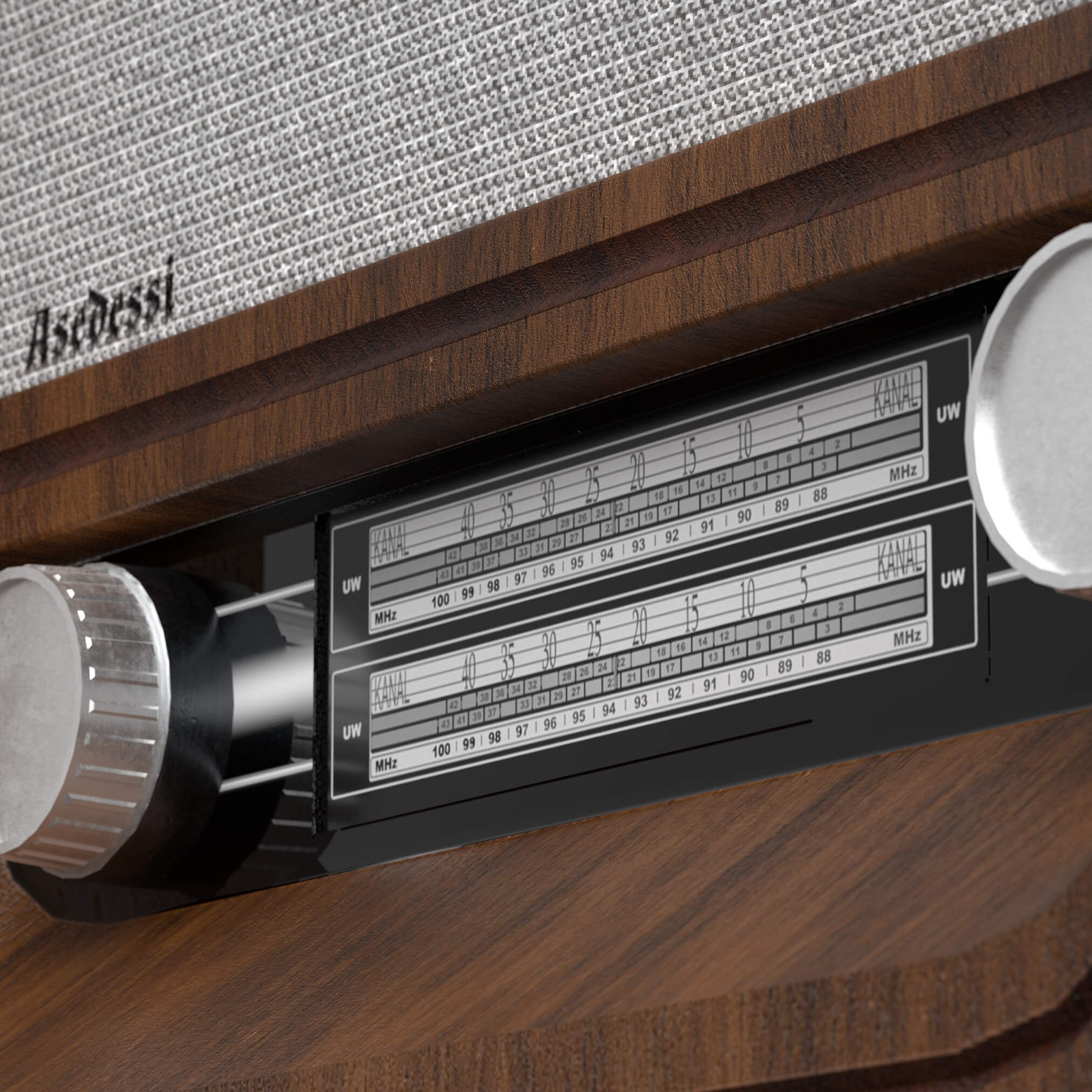 Wooden Radio Without Cable - Free 3D Model by asedessi