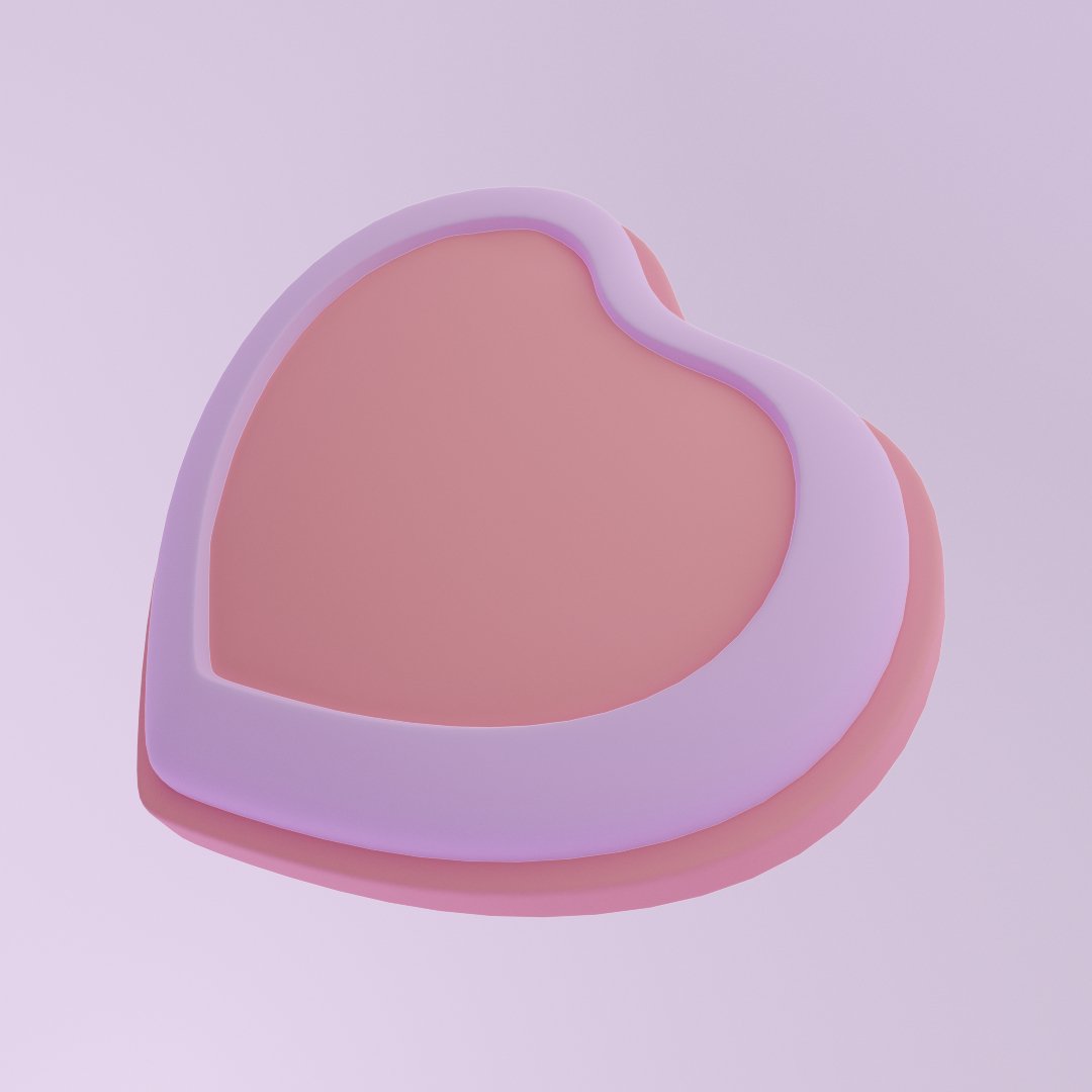 Heart Icon - 3D Model by asheeena