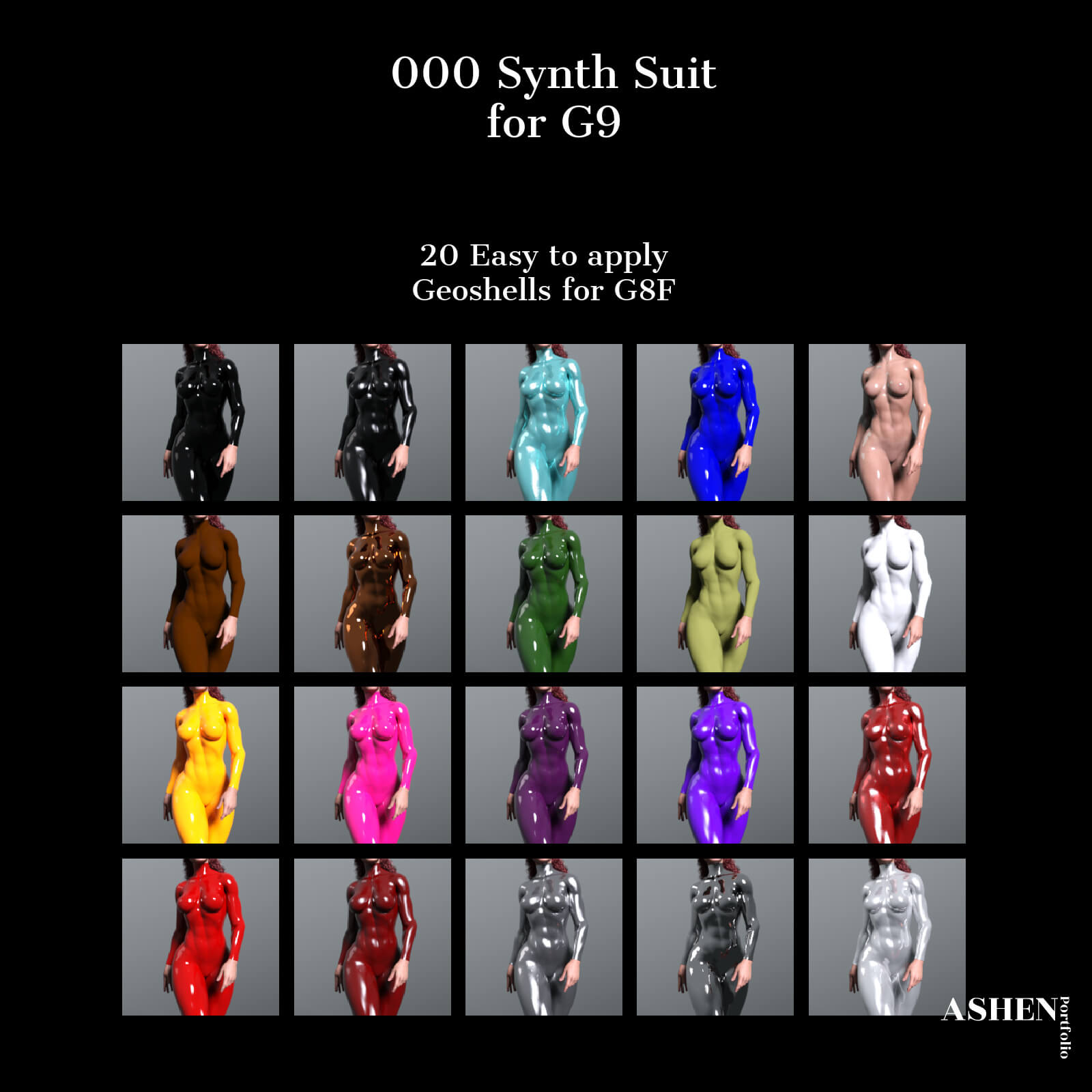 000 Synth Suit for G9 - Daz Content by AshenPortfolio