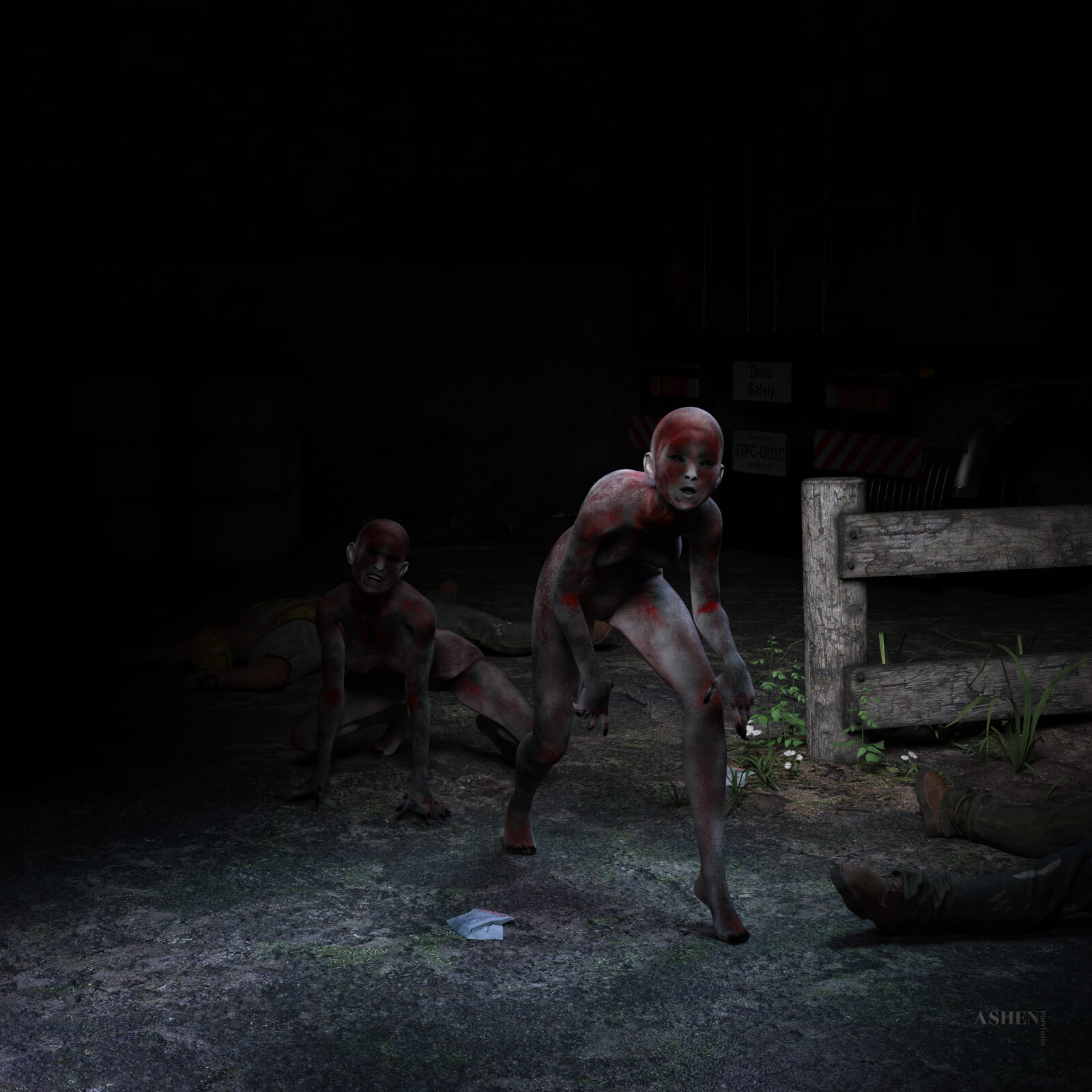 Burnt Soul VFX Makeup for G9 - Daz Content by AshenPortfolio