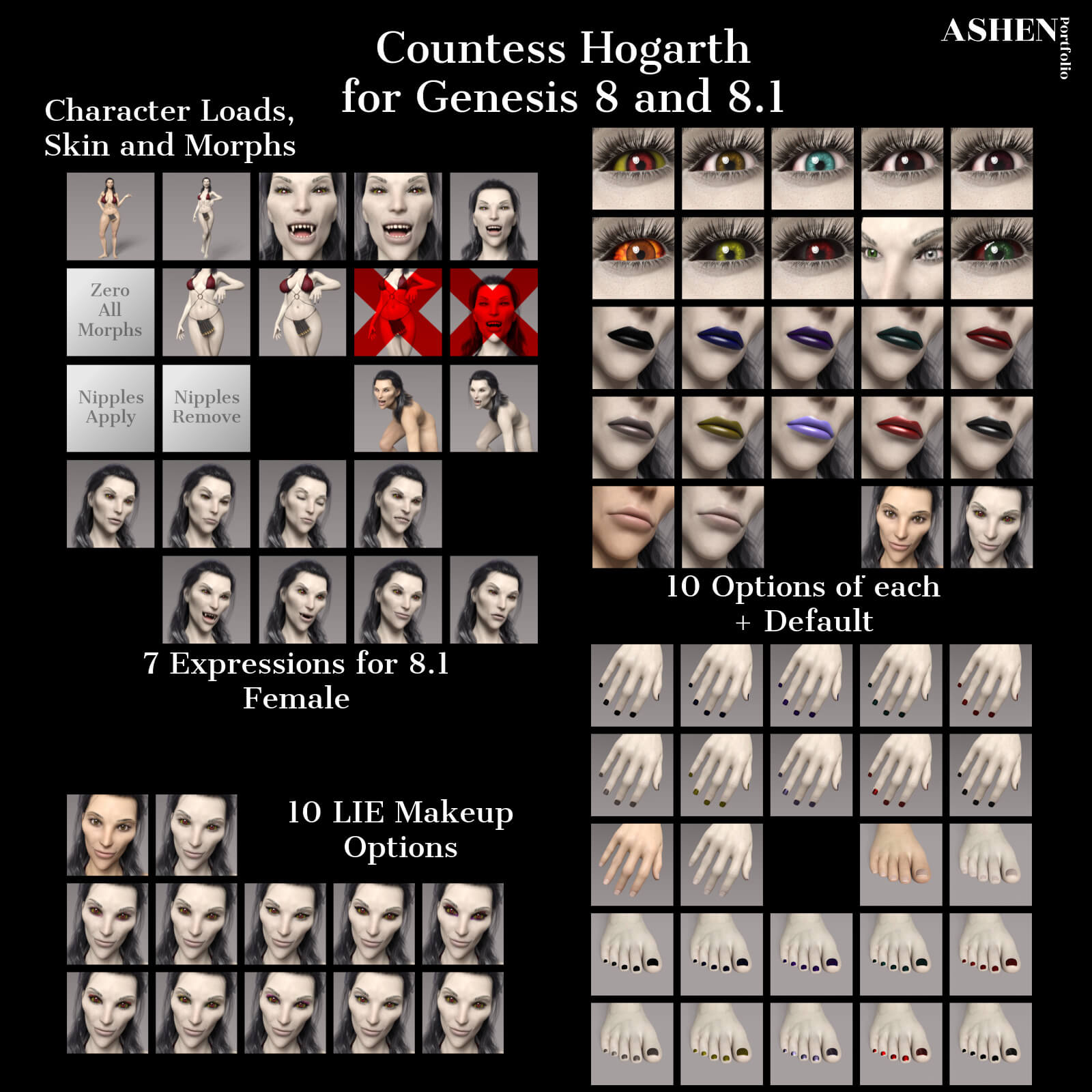 Countess Hogarth for Genesis 8 and 8.1 Female - Daz Content by ...