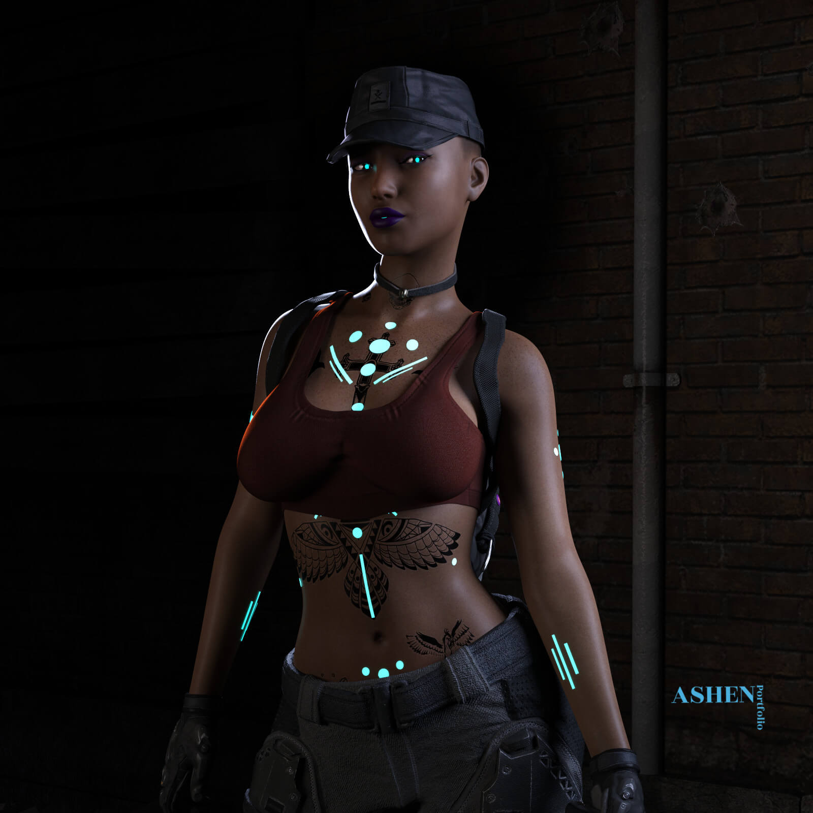 Cyber-C for Genesis 3, 8 and 8.1 Daz Content by AshenPortfolio