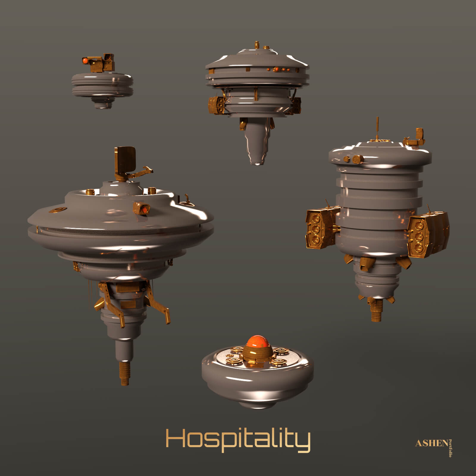 Floaties Droid Prop Pack - Daz Content by AshenPortfolio