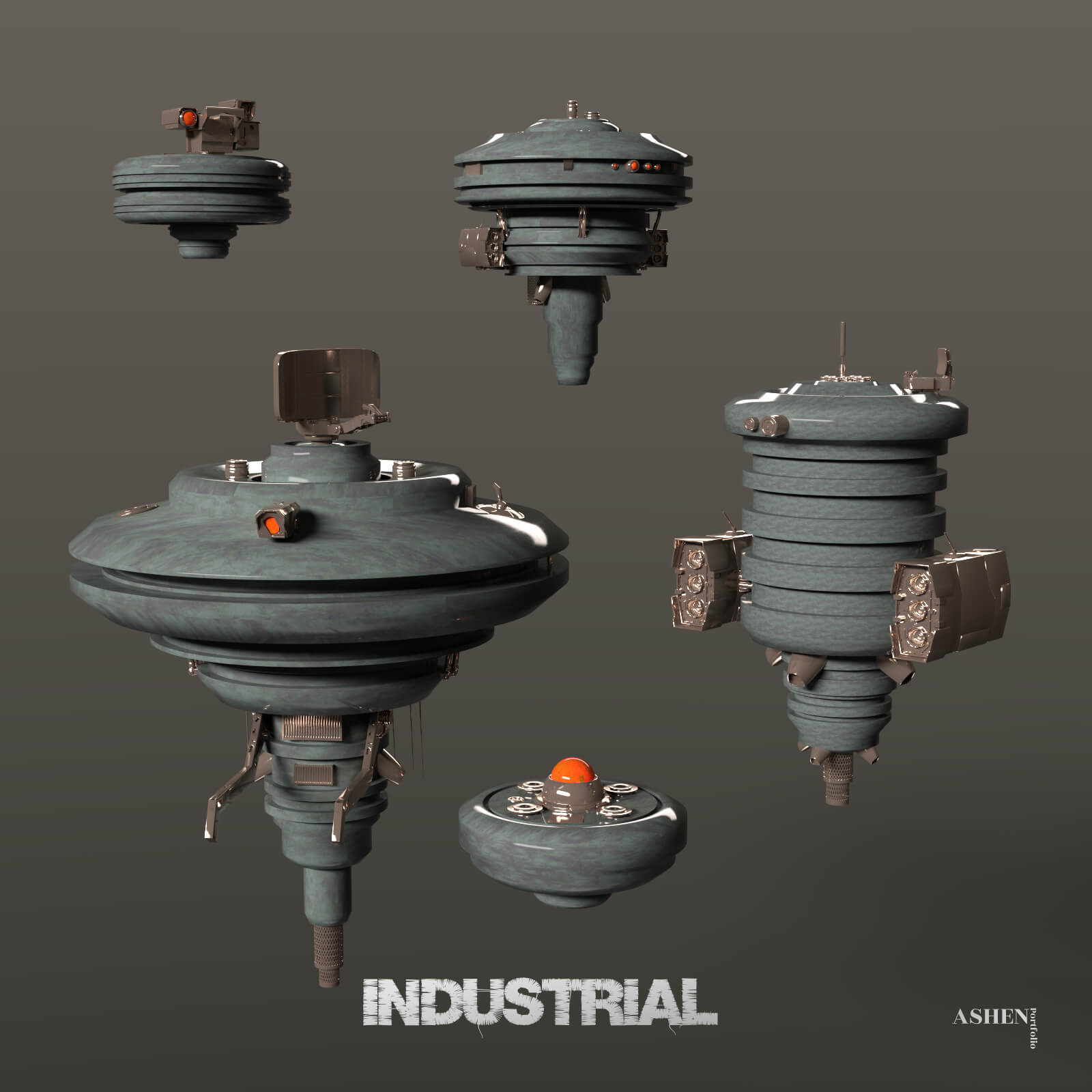 Floaties Droid Prop Pack - Daz Content by AshenPortfolio